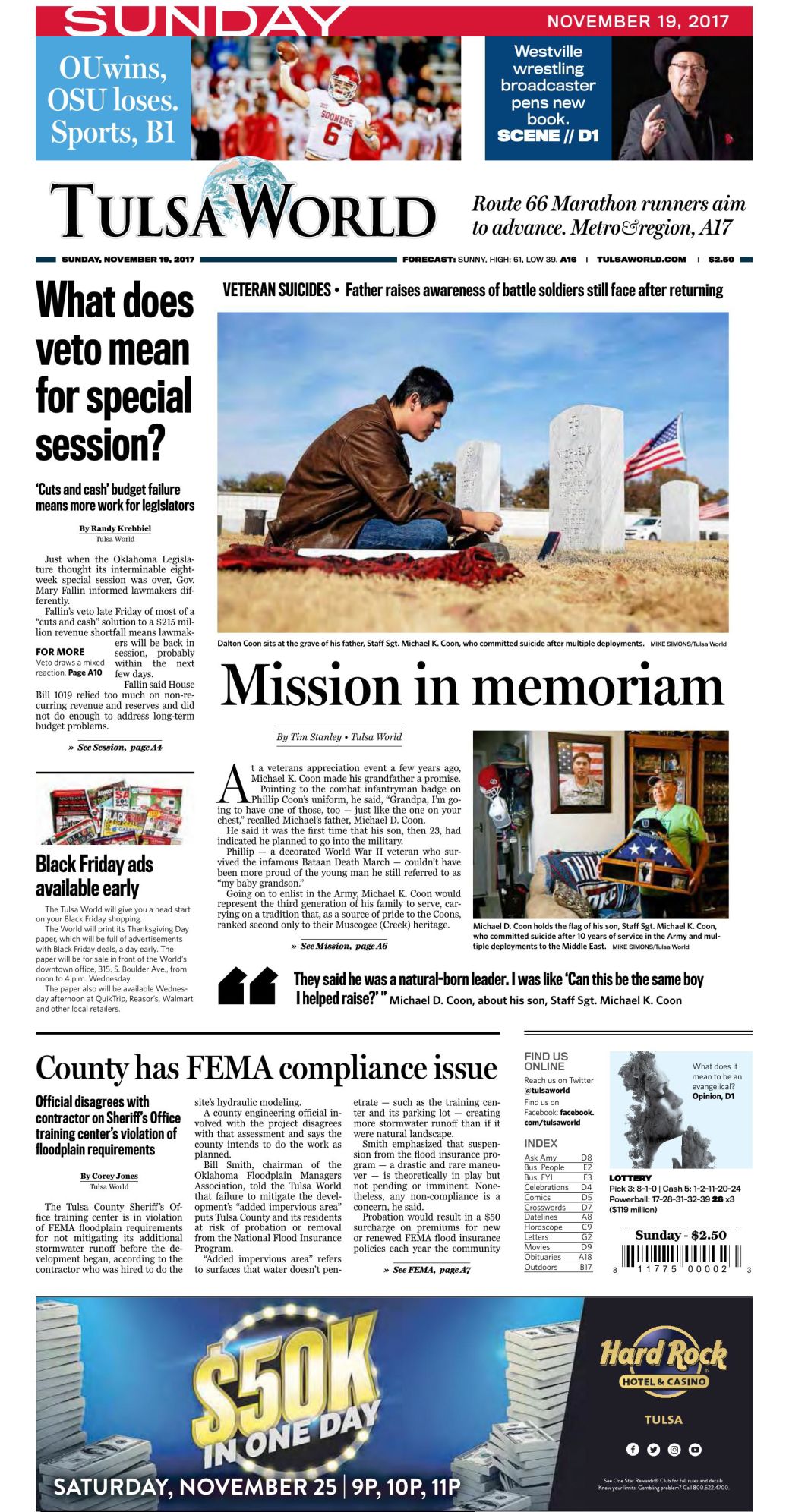 Tulsa World Nov. 19, 2017 edition