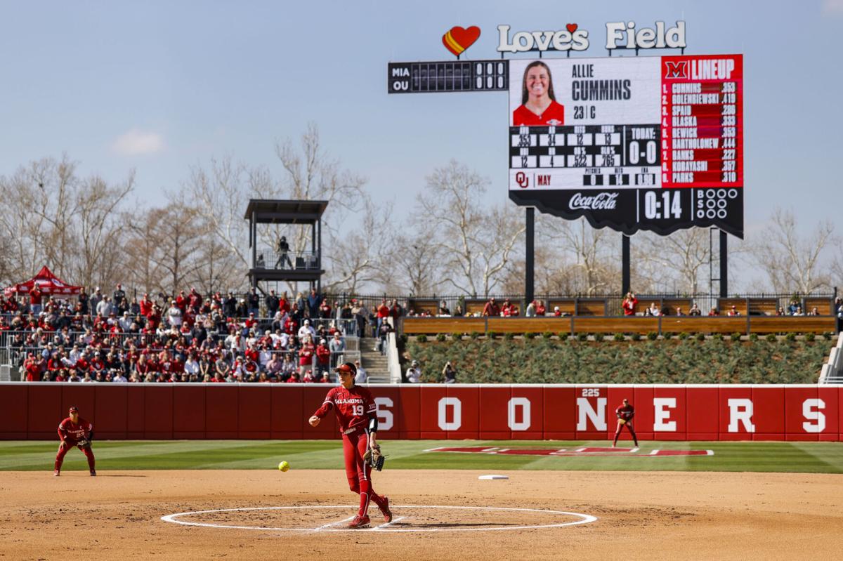OU softball team debuts historic new stadium, Love's Field