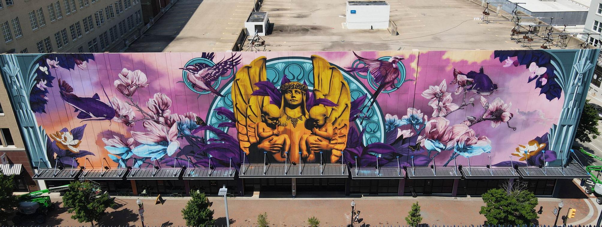 'Majestic' augmented reality mural unveiled in downtown Tulsa, 'pushes ...
