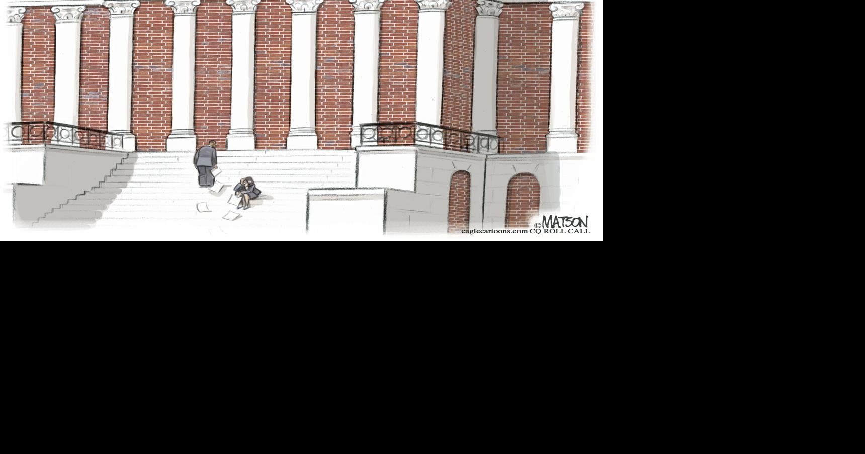 Cartoon: Filibuster Brick Wall