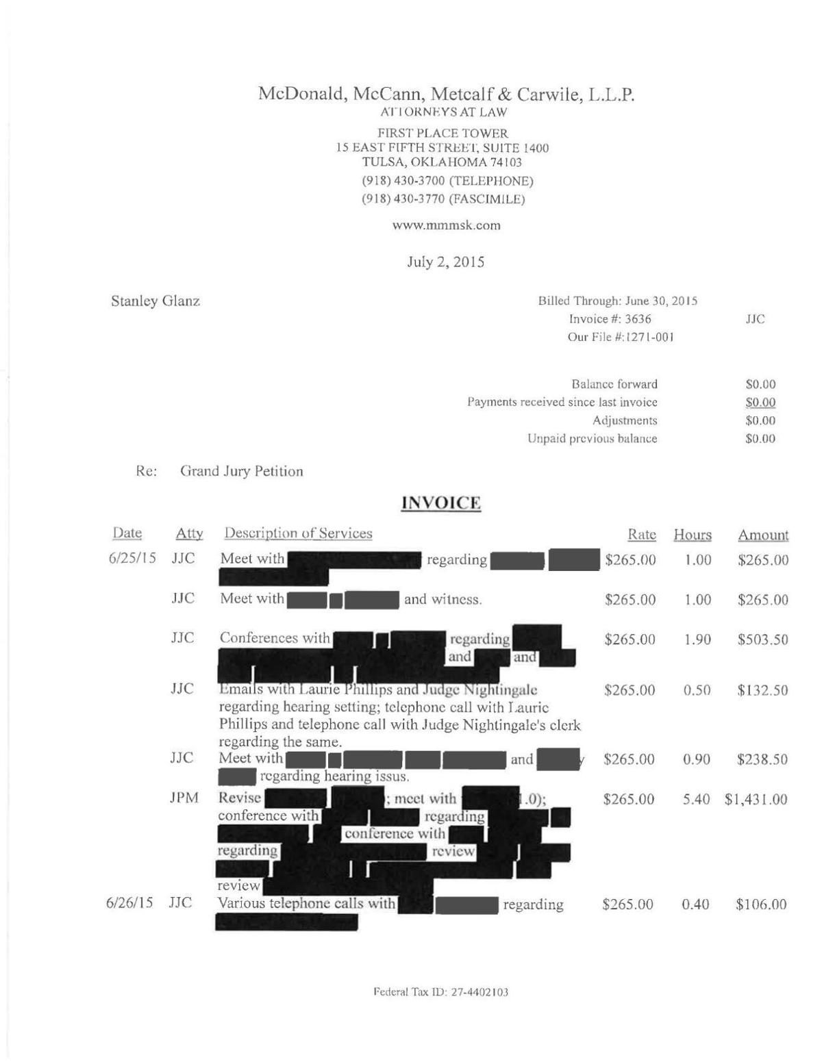 PDF: McDonald McCann Metcalf & Carwile Invoice