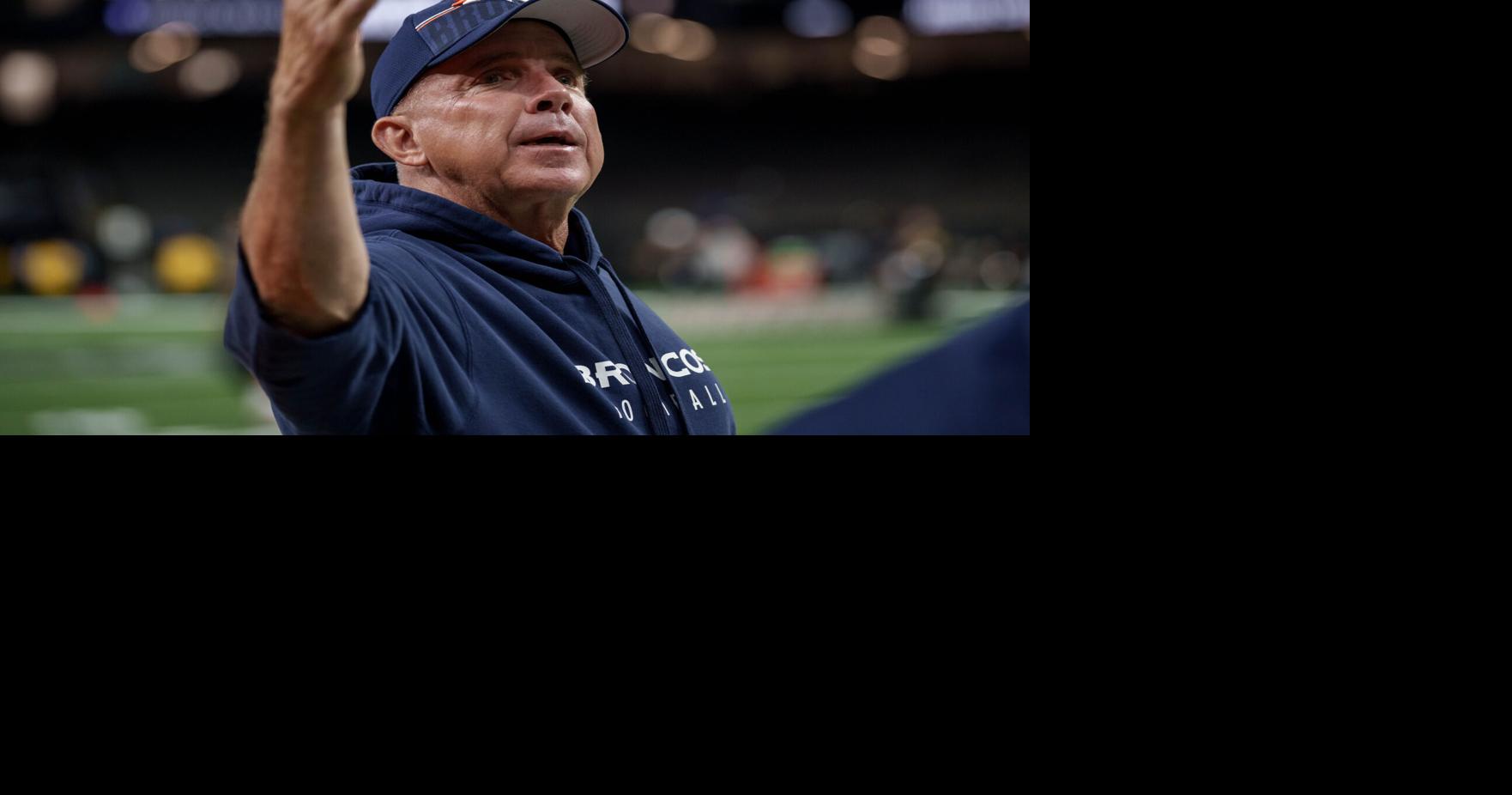 Aug 23, 2025; New Orleans, Louisiana, USA; Denver Broncos head coach ...