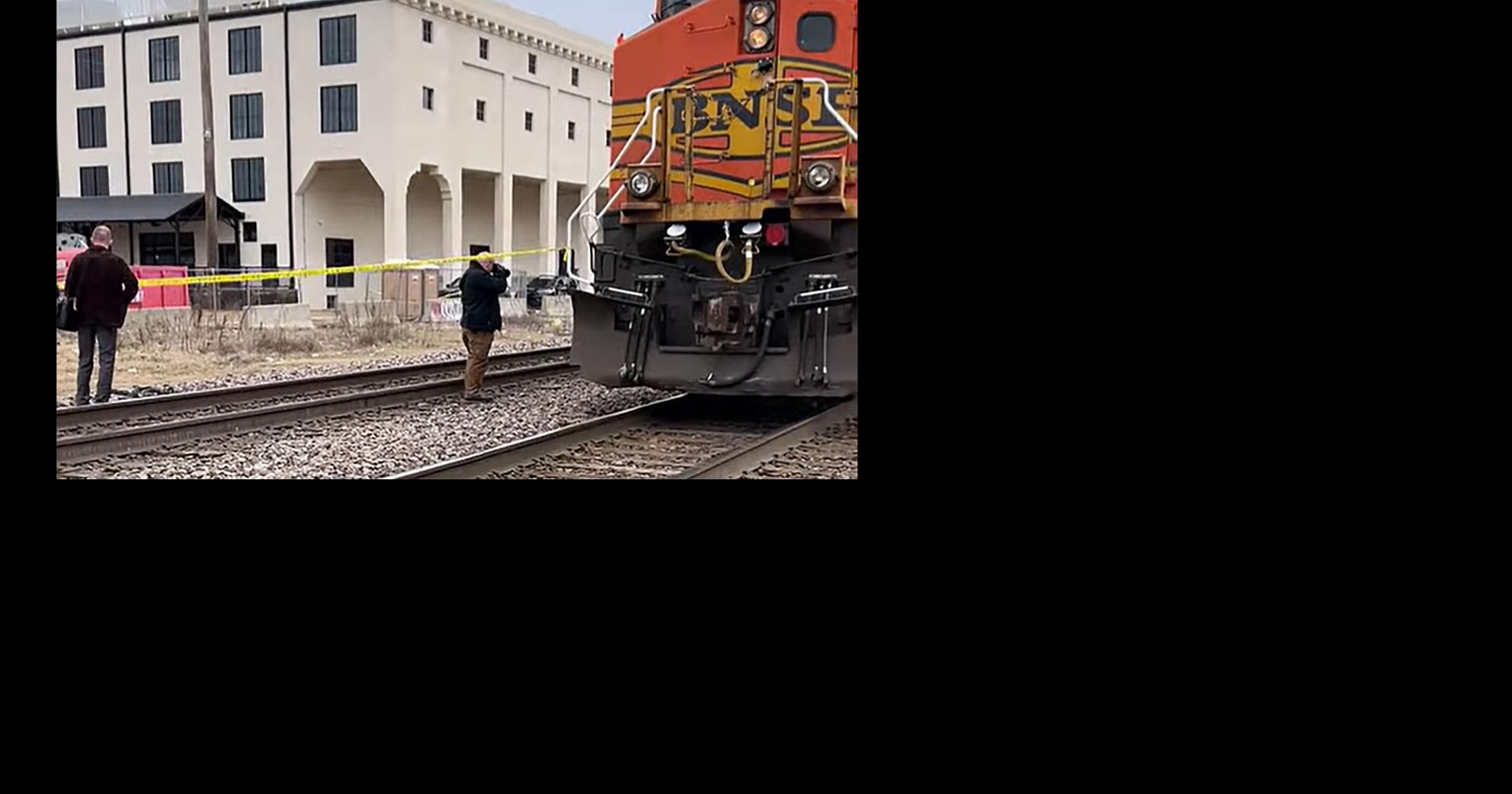 Pedestrian killed by train in downtown Tulsa, police say