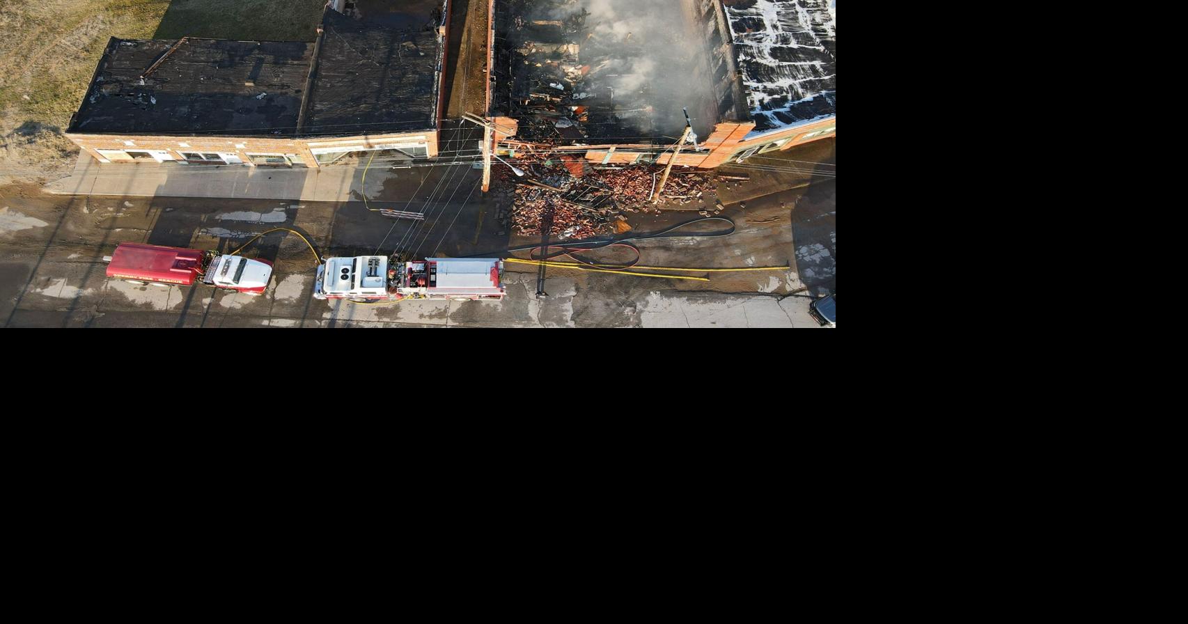 Fire guts building in Sperry, power restored to town