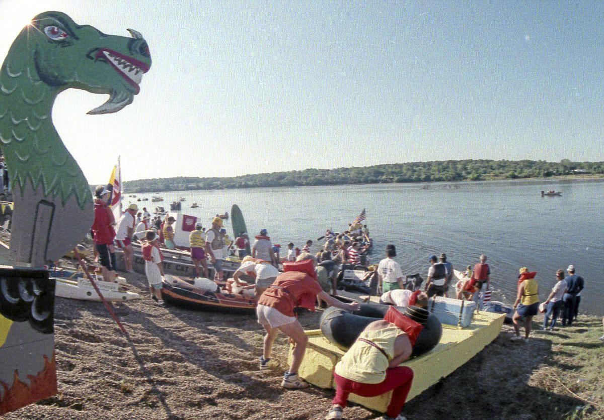 Throwback Tulsa: Great Raft Race was floating circus of quirky contrivances