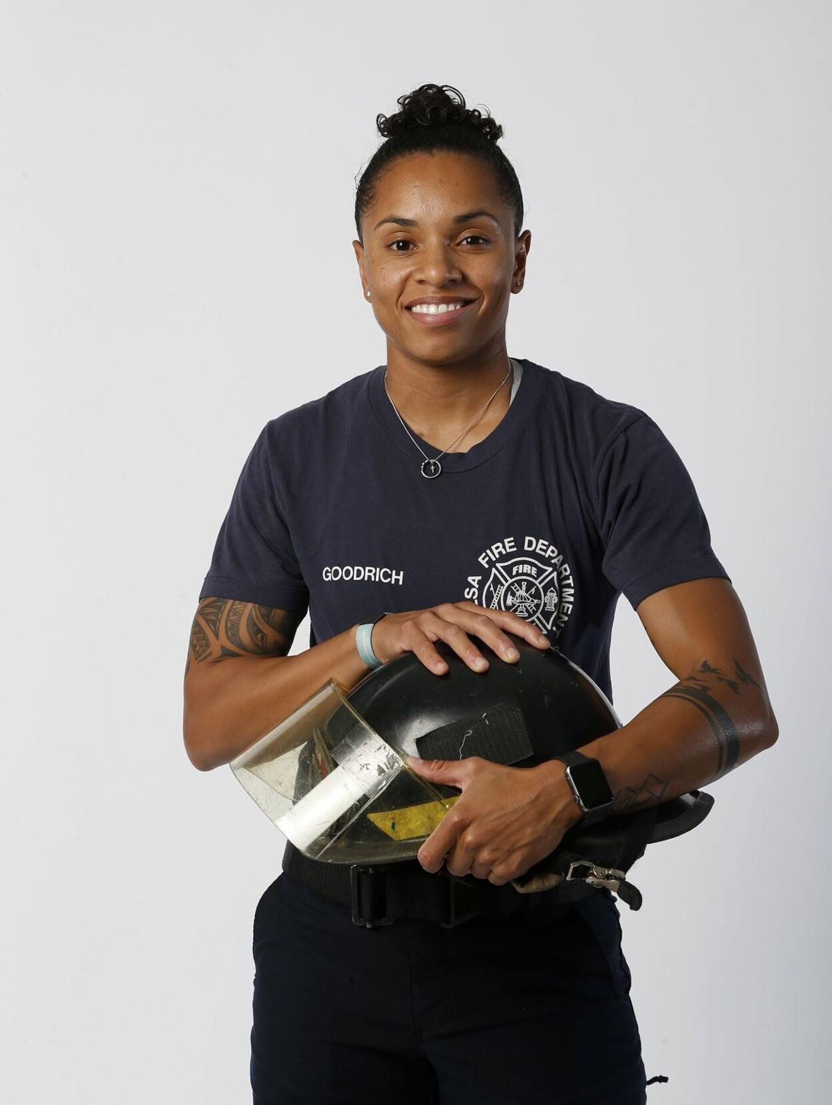 Angel Goodrich: As a firefighter she has 'best job in the world'
