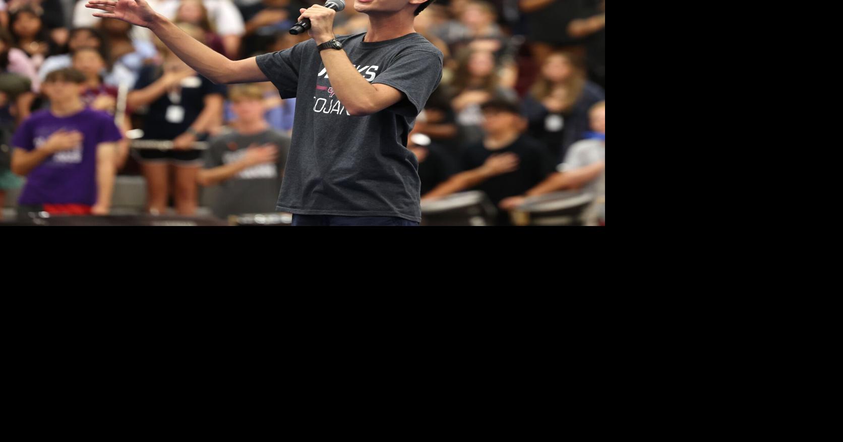 Joshua Taylor performs national anthem 100th time in Jenks