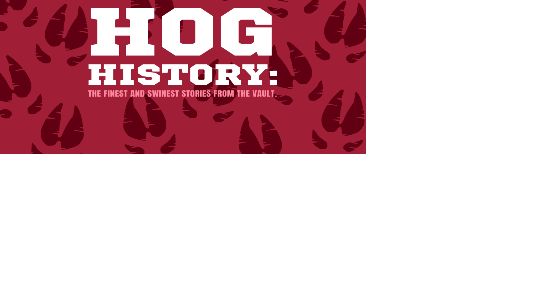 HOG HISTORY: How the Razorback became the University of Arkansas ...