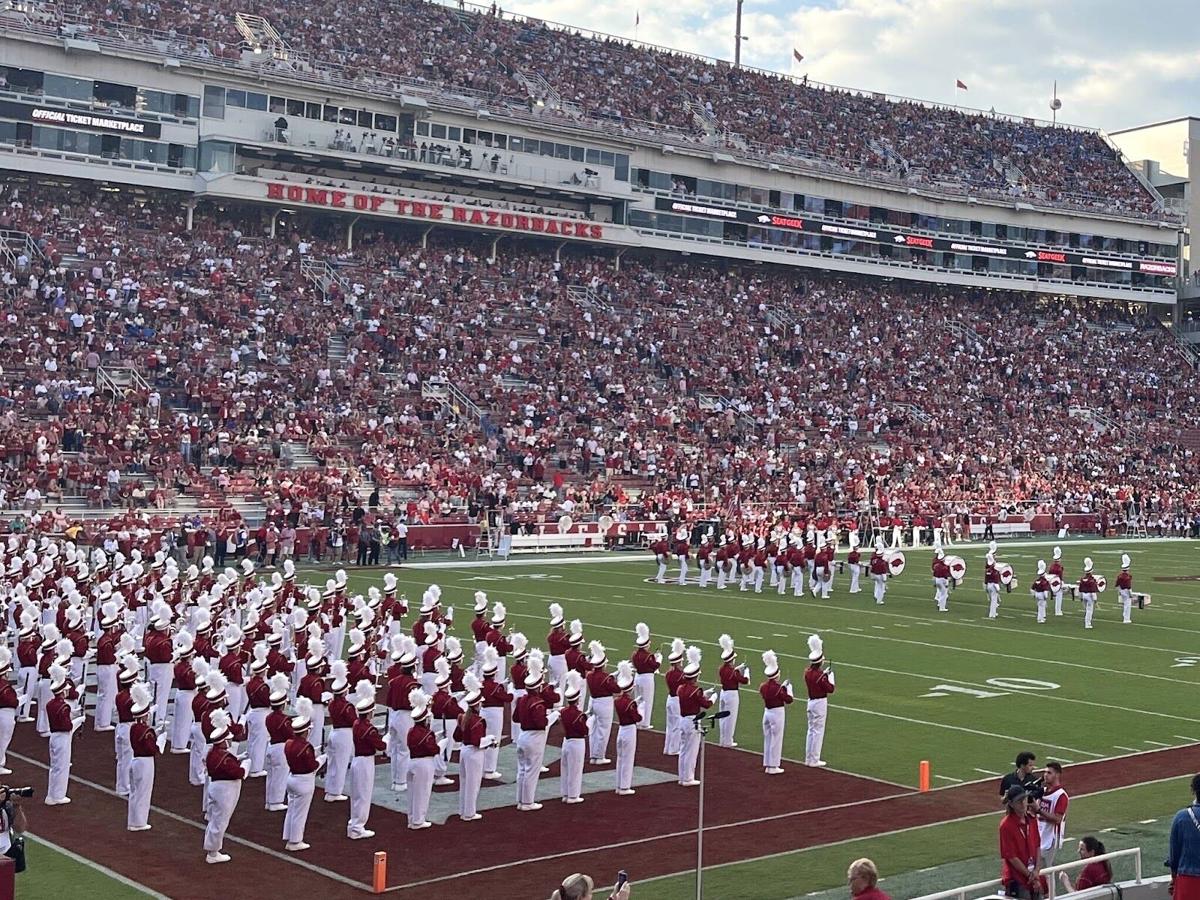 Razorback Marching Band honors dedicated members, celebrates 150 years ...