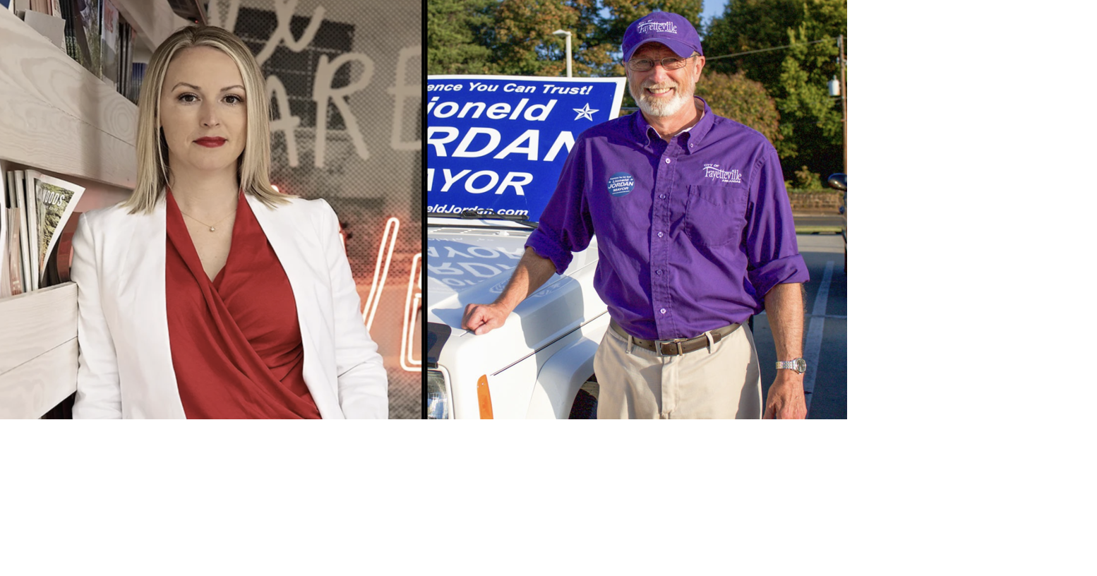 Fayetteville mayoral candidates Lioneld Jordan and Molly Rawn to go ...