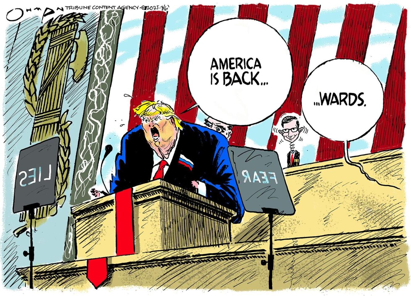 Editorial Cartoon: Jack Ohman (March 10, 2025) | Cartoons | union ...