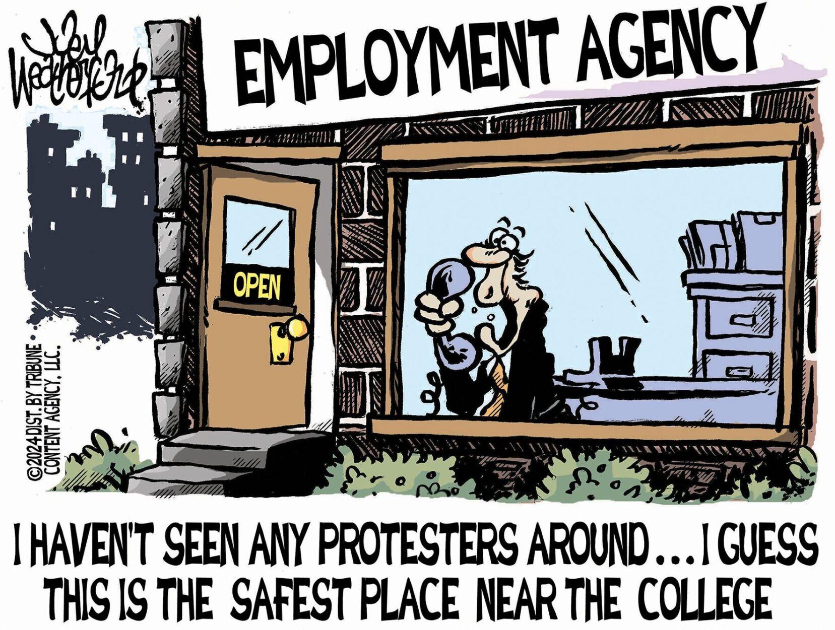 Editorial Cartoon: Joey Weatherford (May 3, 2024) | Cartoons | union ...