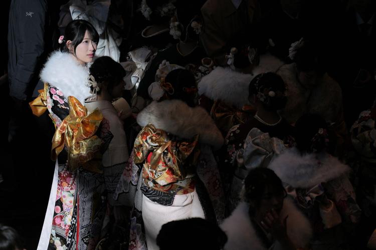 Photos of 20-year-olds at a Coming of Age Day ceremony in Japan | World ...