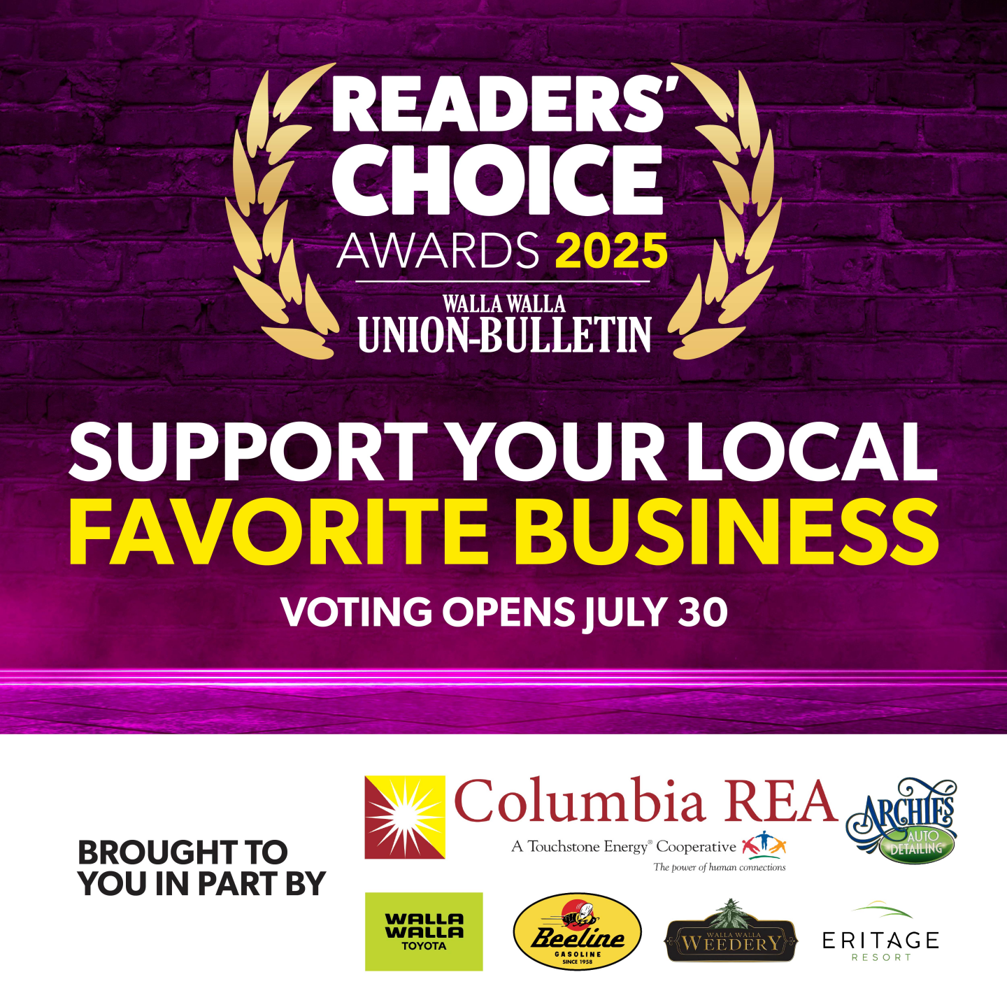 Voting in 2025 Readers’ Choice Awards ends Aug. 26 | Business | union ...