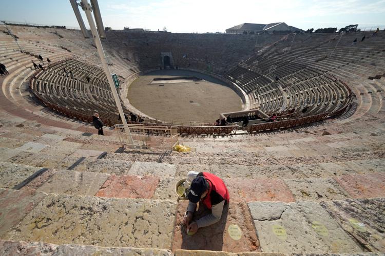 Verona's ancient Roman arena gets a modern facelift for the 2026 Winter ...