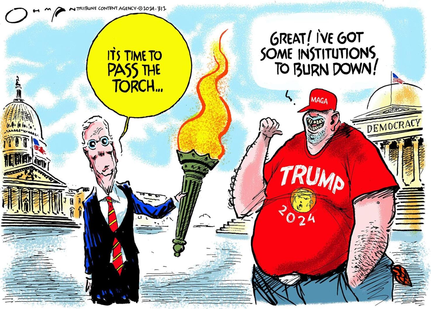 Editorial Cartoon: Jack Ohman (March 4, 2024) | Cartoons | union ...