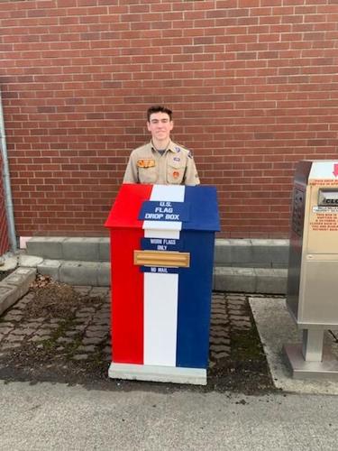 American flag retirement drop box installed at College Place City Hall ...