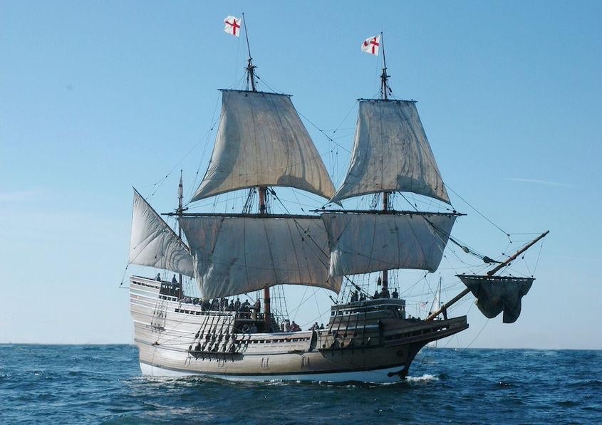 Mayflower replica sets sail after four-year restoration | Etcetera ...