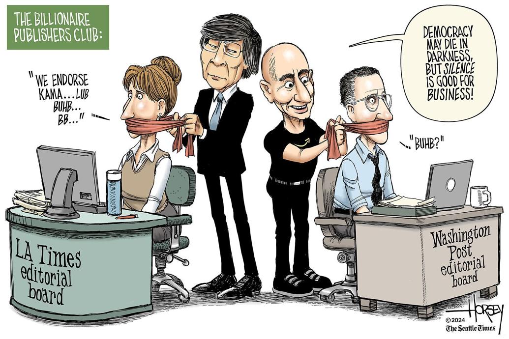Editorial Cartoon: David Horsey (Nov. 5, 2024) | Cartoons | union ...