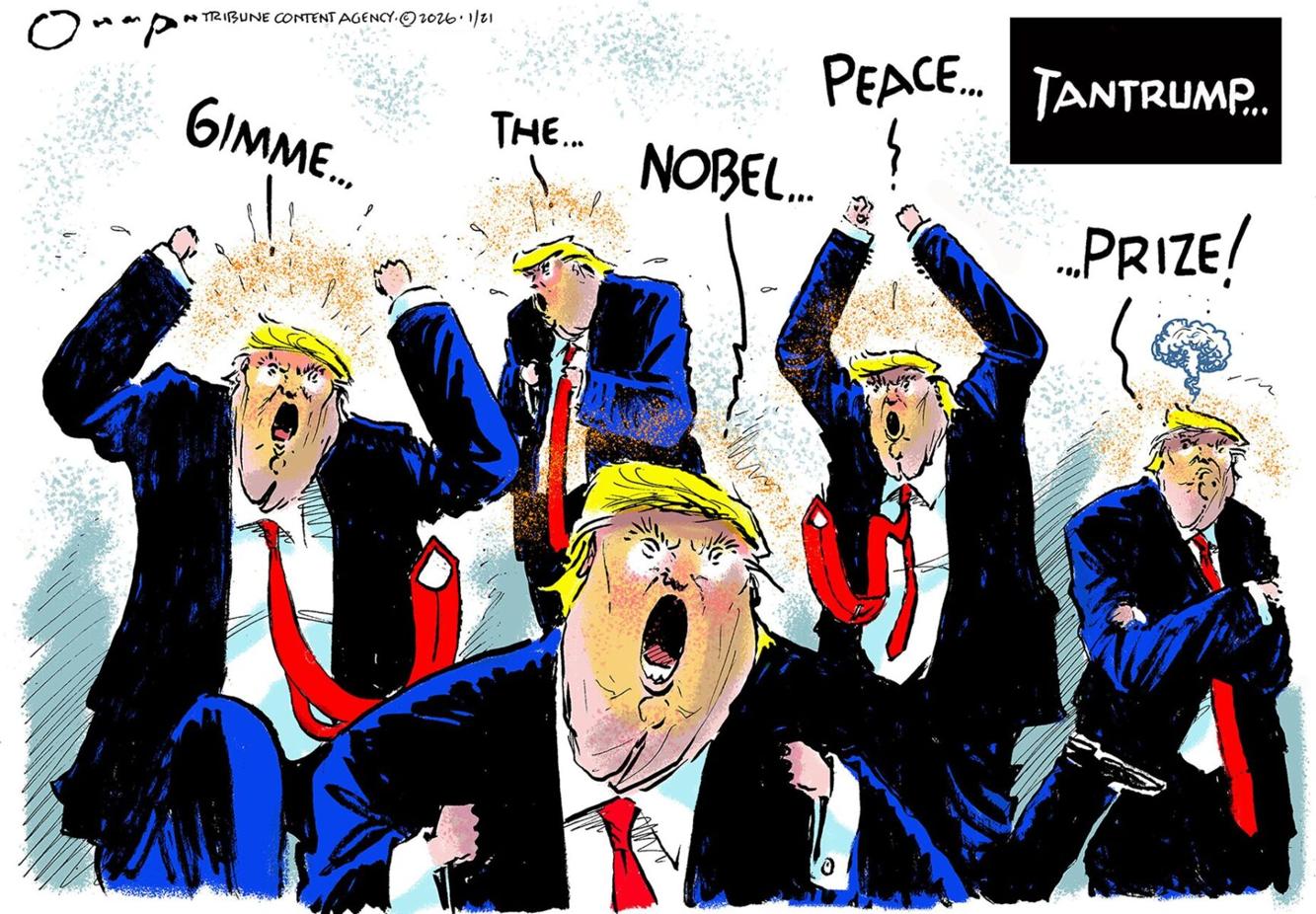 Political Cartoon: Jack Ohman (Jan. 21, 2026) | Cartoons | union ...