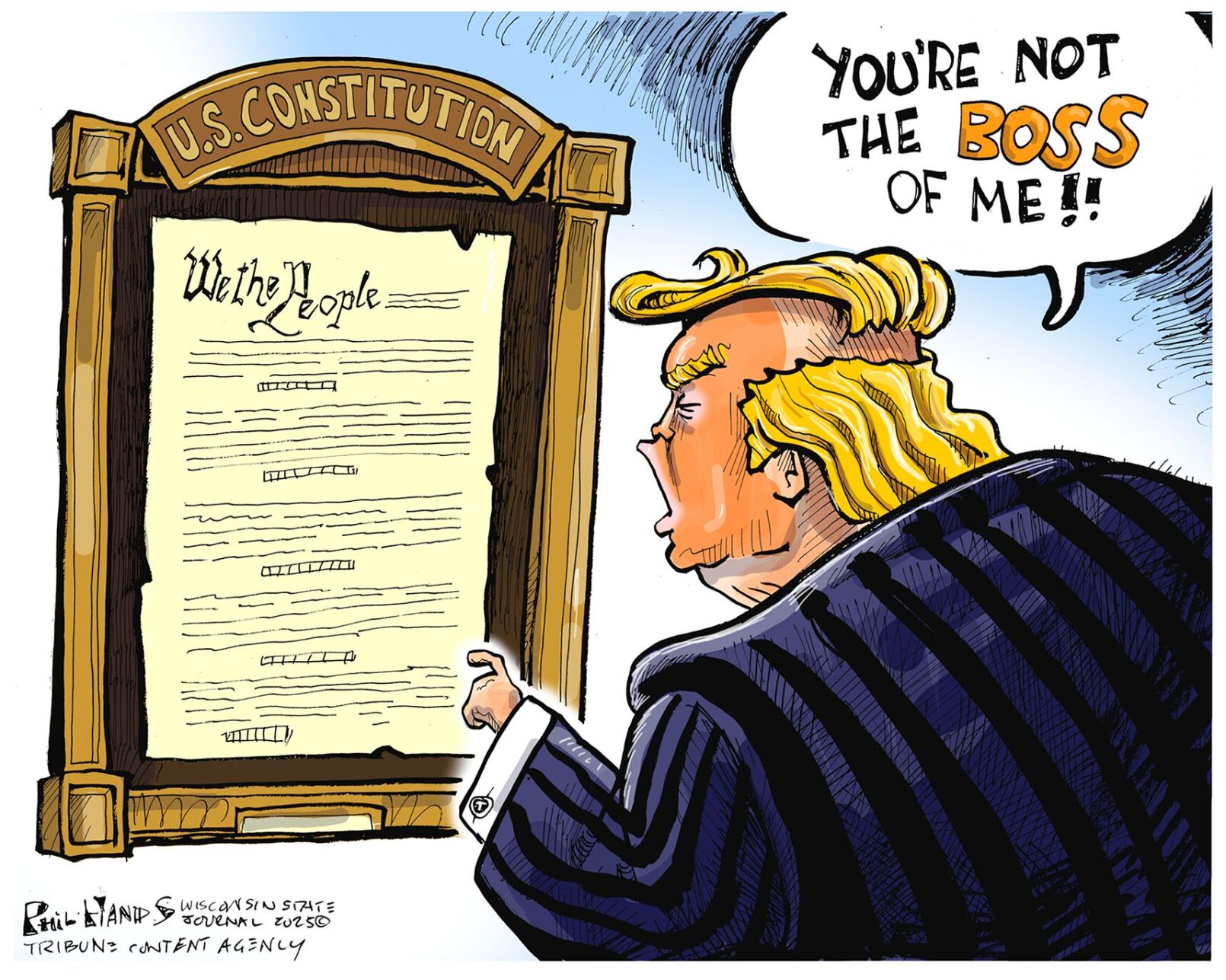 Editorial Cartoon: Phil Hands (April 24, 2025) | Cartoons | union ...