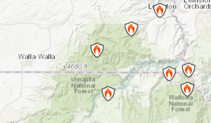 Green Ridge Fire near Walla Walla nearly doubles in size; firefighters ...