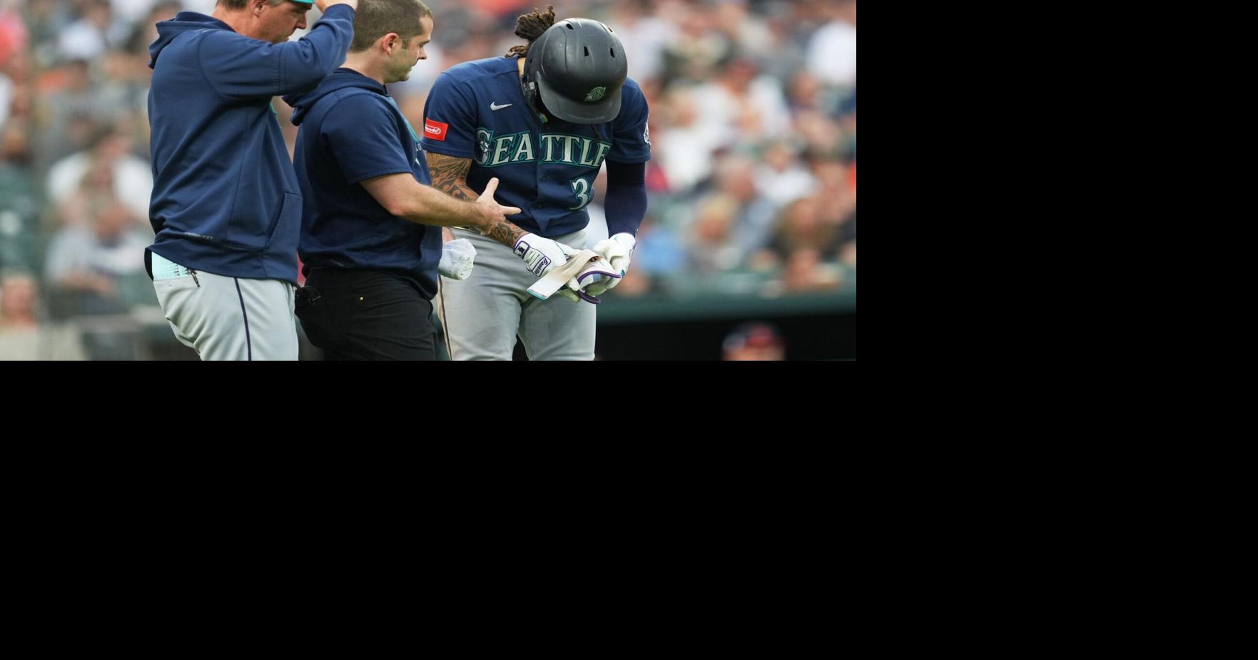 Mariners’ J.P. Crawford exits game early after getting hit by a pitch ...