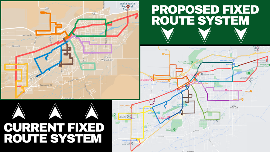 Walla Walla Valley Transit plans route changes for 2025 ...