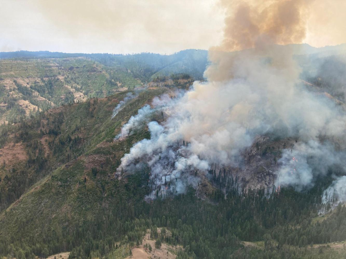 Blue Mountain fires burn 107,000 acres as Green Ridge, Elbow Creek ...