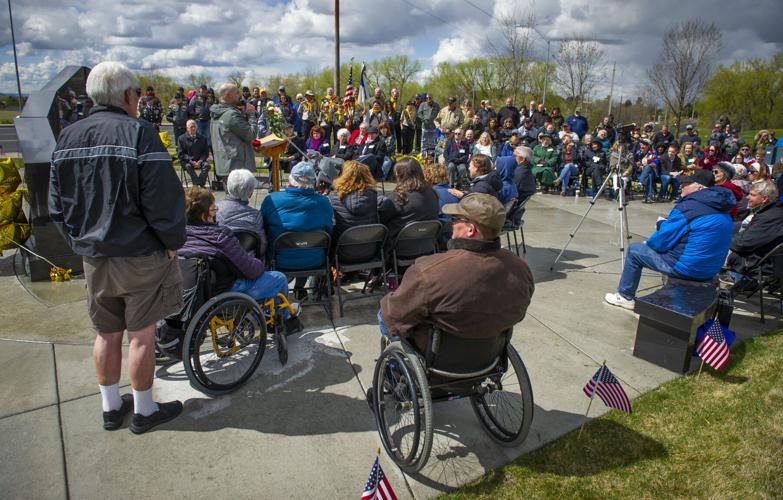 GALLERY: Crowd gathers to dedicate Walla Walla’s Gold Star Families ...