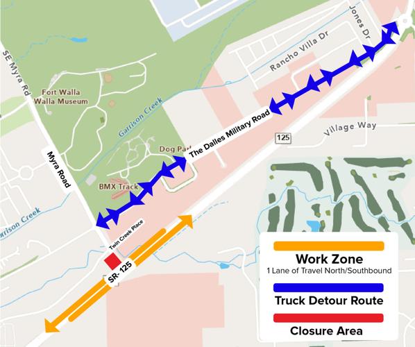 Traffic revisions start Jan. 5 for work on Myra Road, State Route 125 ...