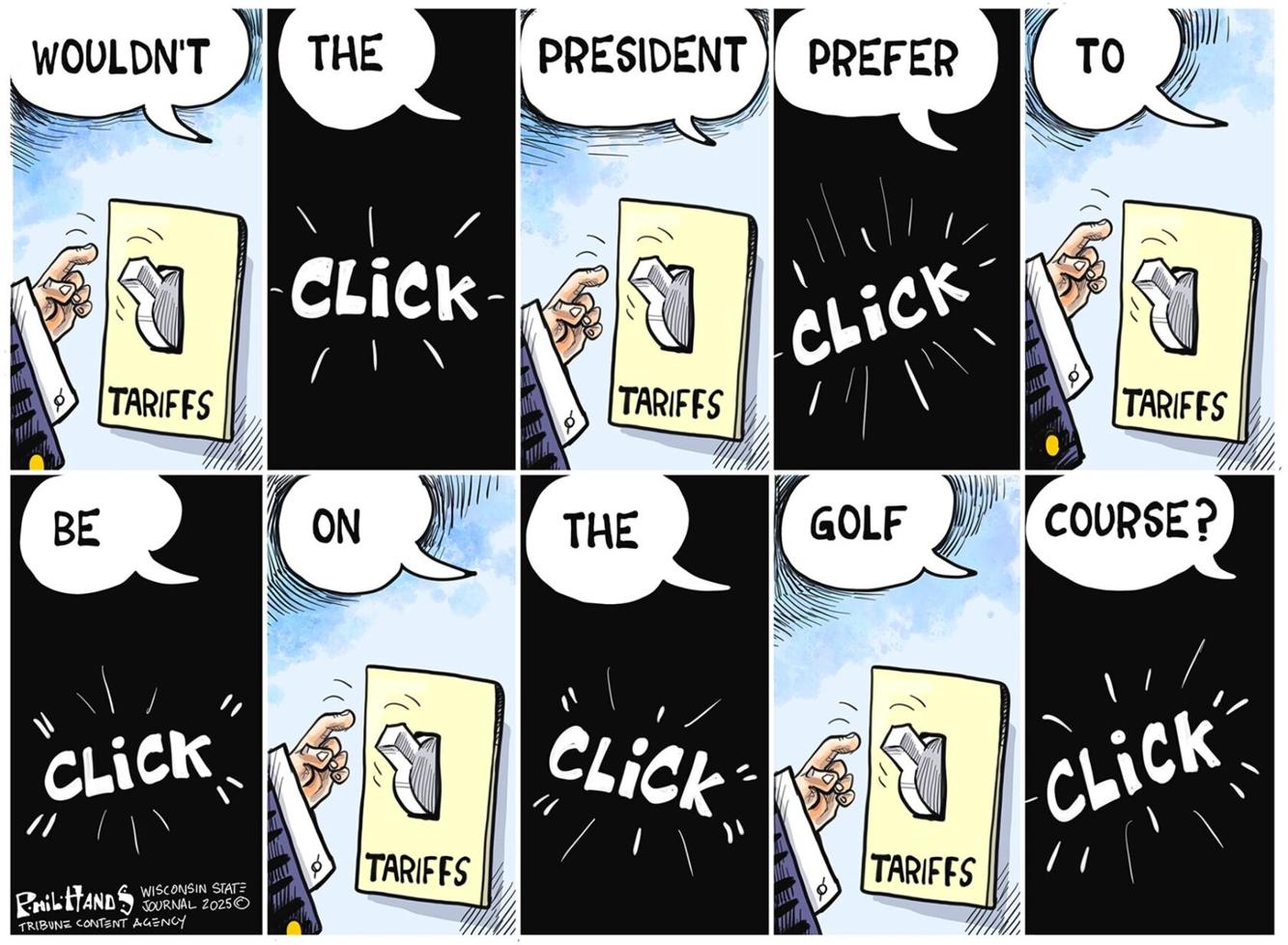 Editorial Cartoon: Phil Hands (March 12, 2025) | Cartoons | union ...