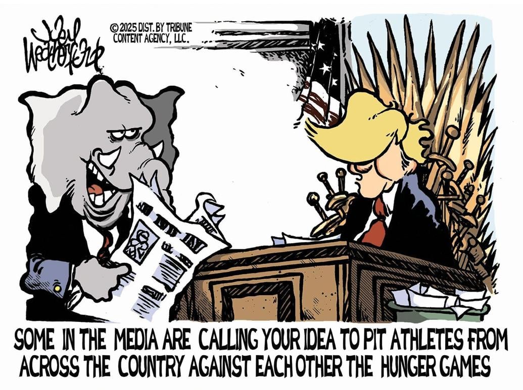 Editorial Cartoon: Joey Weatherford (Jan. 1, 2026) | Cartoons | union ...