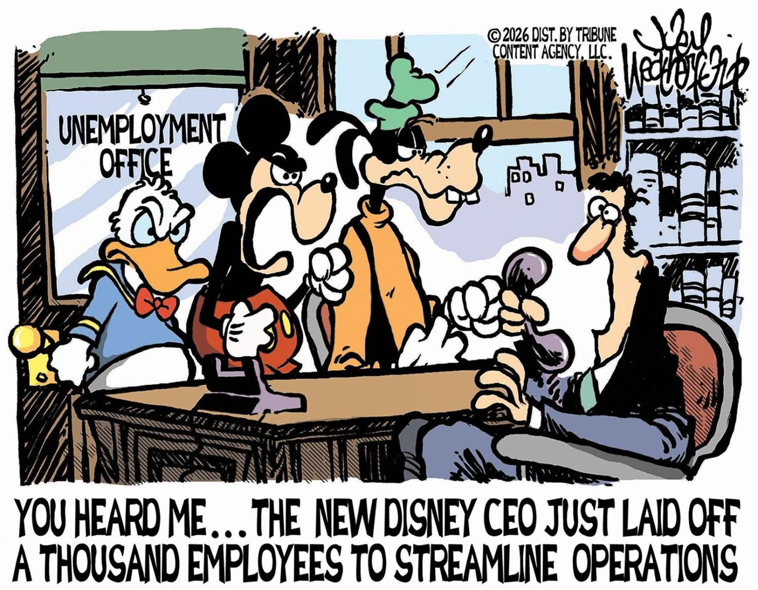 Editorial Cartoon: Joey Weatherford (April 25, 2026) | Cartoons | union ...