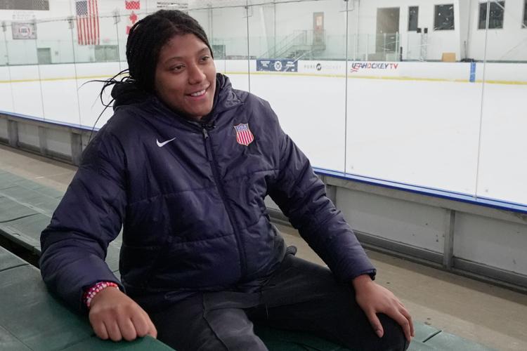 At 21, Laila Edwards is considered the future of the US women's hockey ...