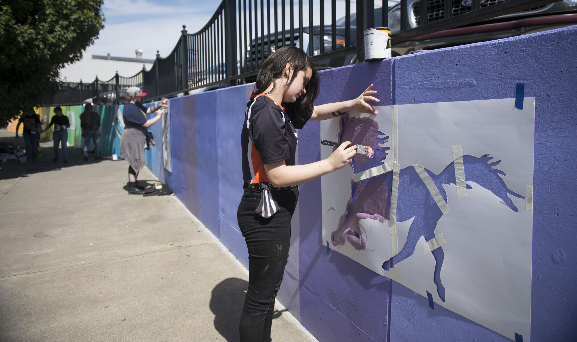 Innovation Charter School students, staff, paint downtown mural in ...