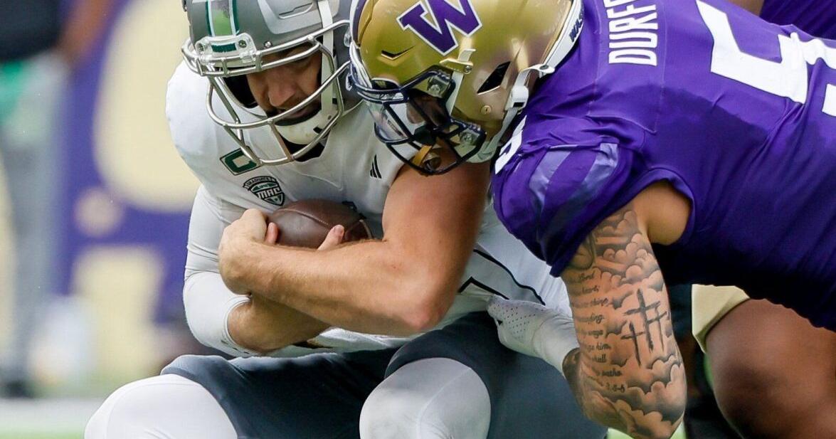 UW edge rusher Zach Durfee’s moment finally arrives | Notebook ...
