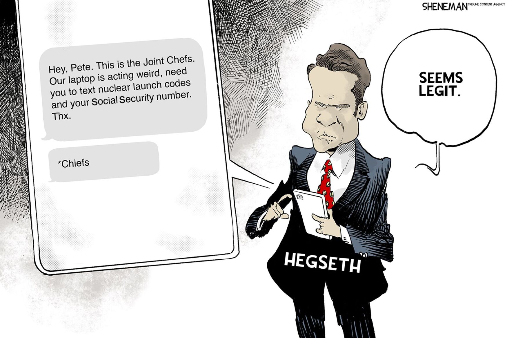 Editorial Cartoon: Drew Sheneman (April 26, 2025) | Cartoons | union ...