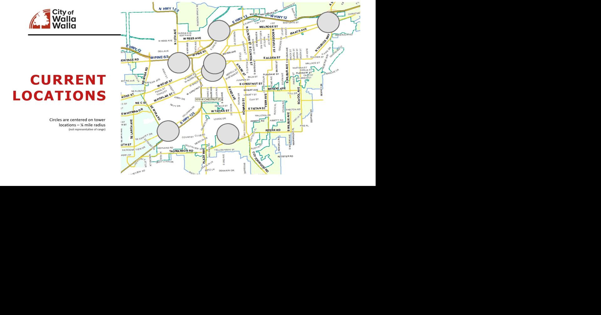Cell Tower locations in Walla Walla map | | union-bulletin.com