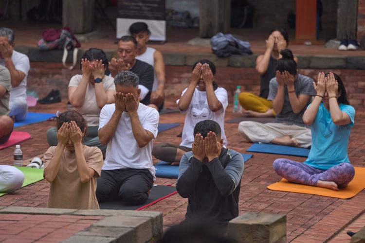 Photo highlights from the International Yoga Day | National | union ...
