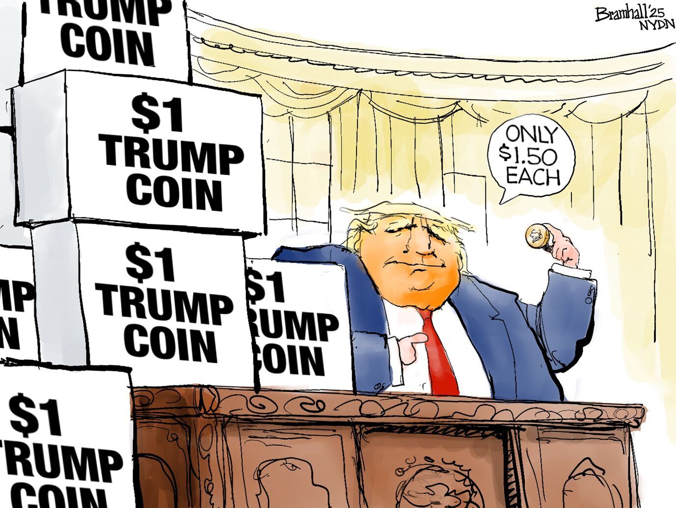 Editorial Cartoon: Bill Bramhall (Oct. 11, 2025) | Cartoons | union ...
