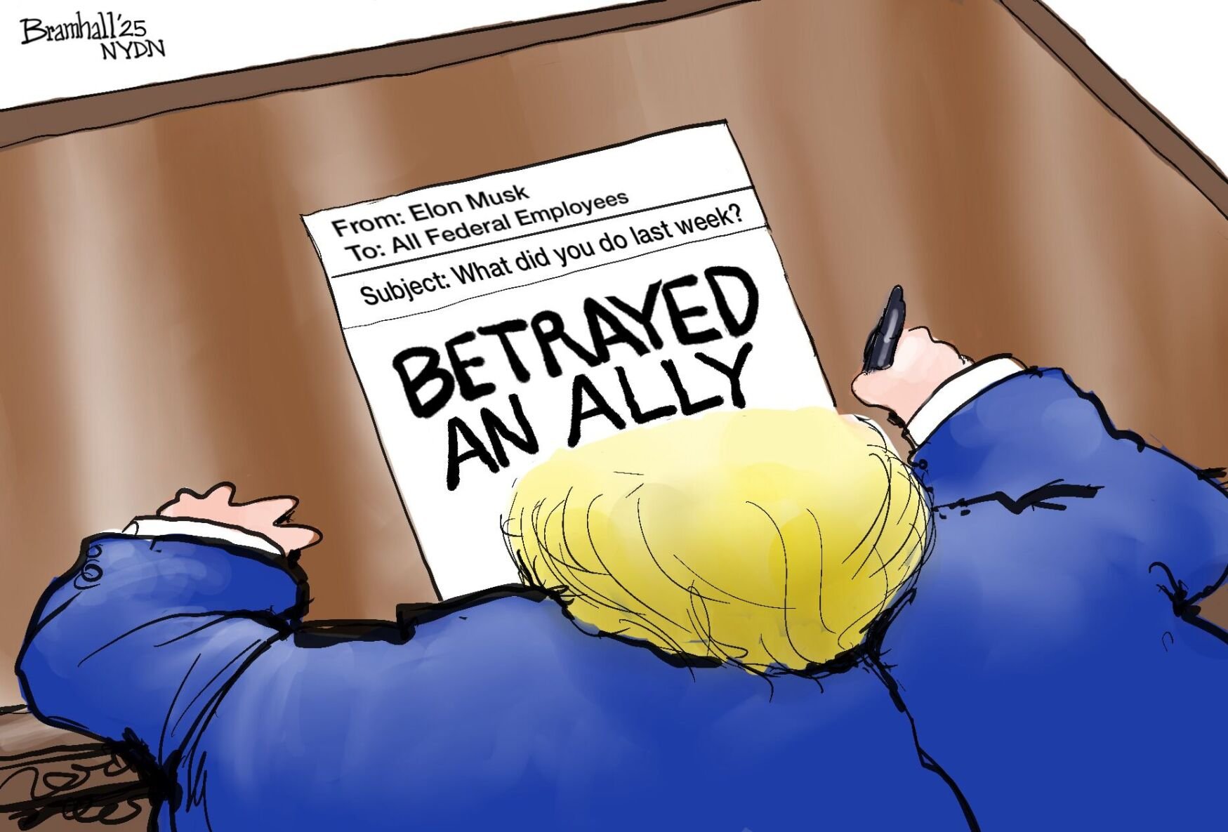 Editorial Cartoon: Bill Bramhall (Feb. 27, 2025) | Cartoons | union ...