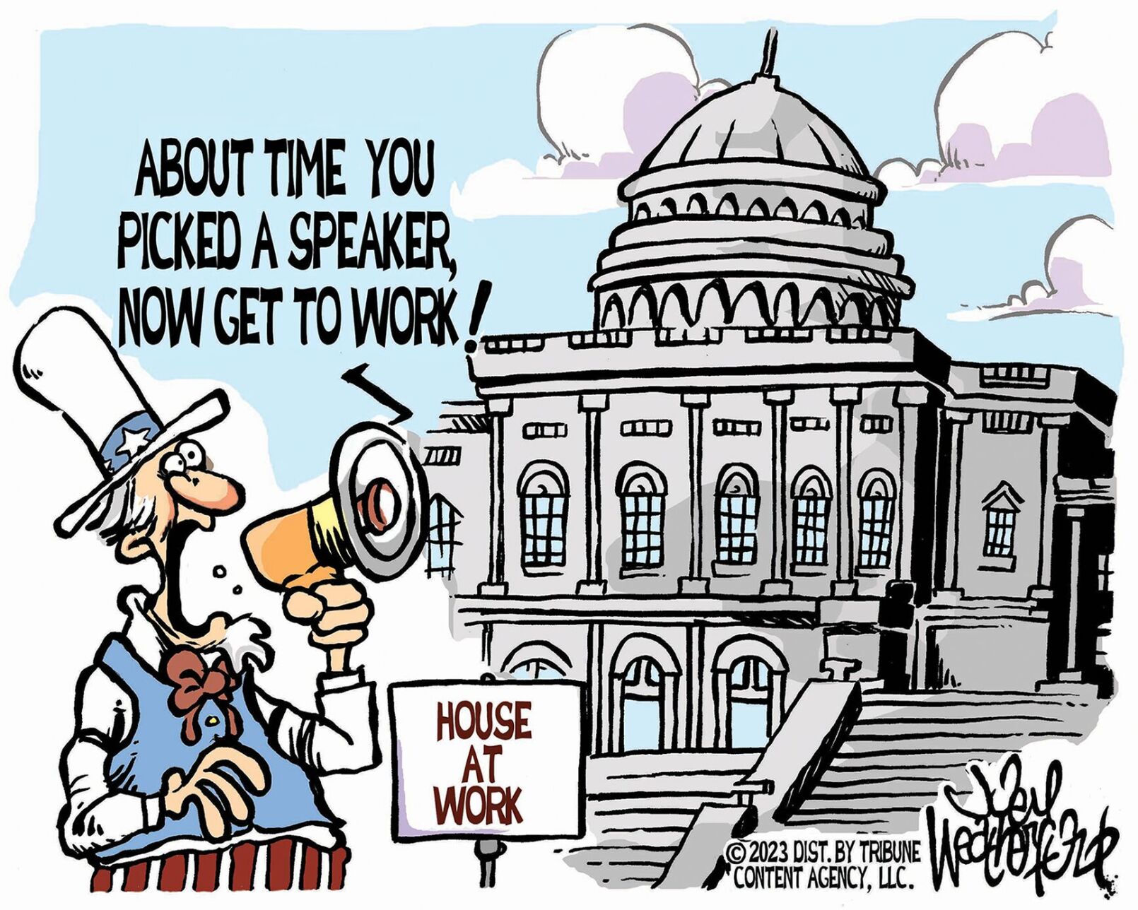 Editorial Cartoon: Joey Weatherford (Oct. 28, 2023) | Cartoons | union ...