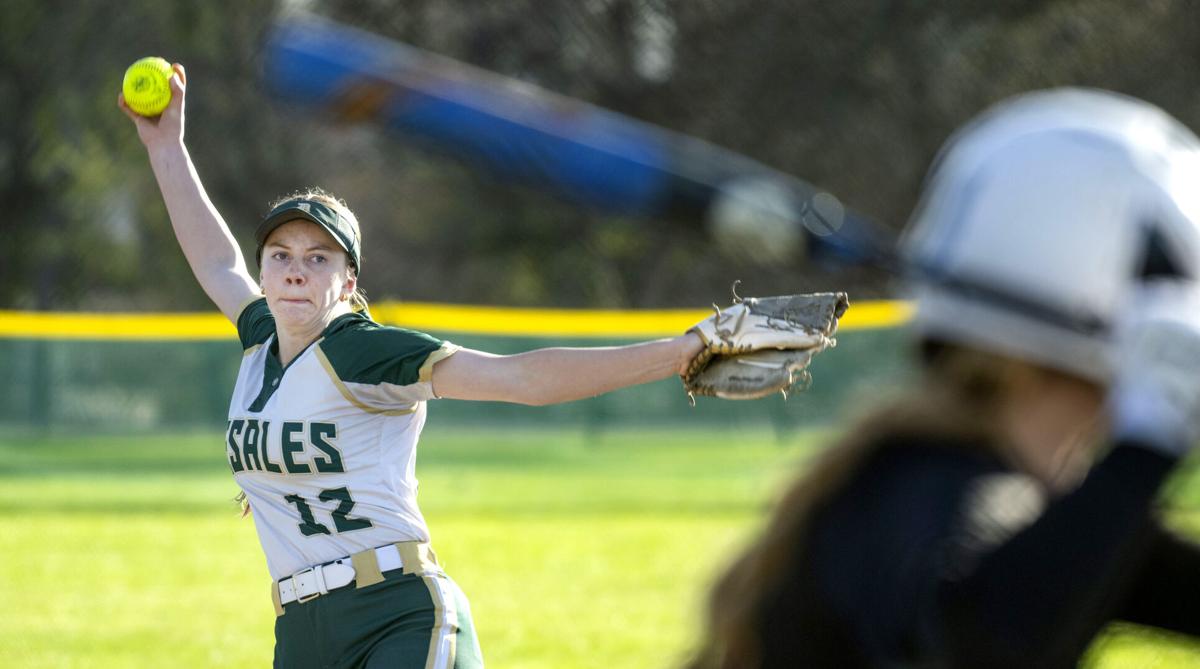 DeSales's softball team defending home against Sunnyside Christian ...