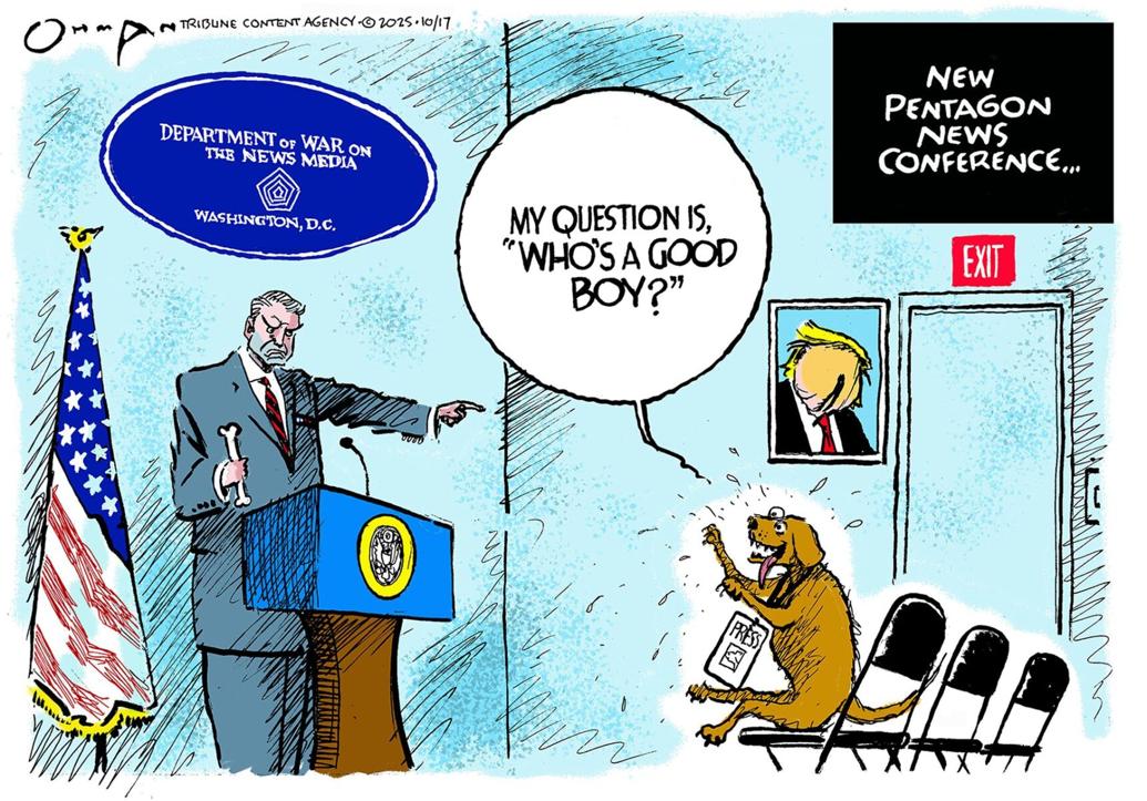 Editorial Cartoon: Jack Ohman (Oct. 21, 2025) | Cartoons | union ...