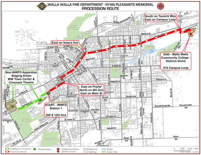Procession to honor fallen firefighter to precede public memorial on ...