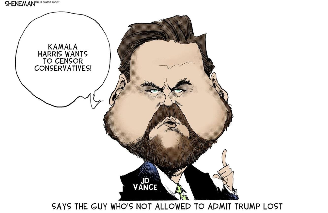 Editorial Cartoon: Drew Sheneman (Oct. 10, 2024) | Cartoons | union ...