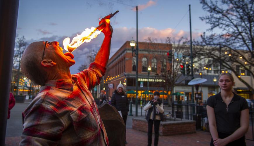 PHOTOS: Burlesque performer Vixen DeVille teaches fire eating in downtown Walla Walla | Photos ...