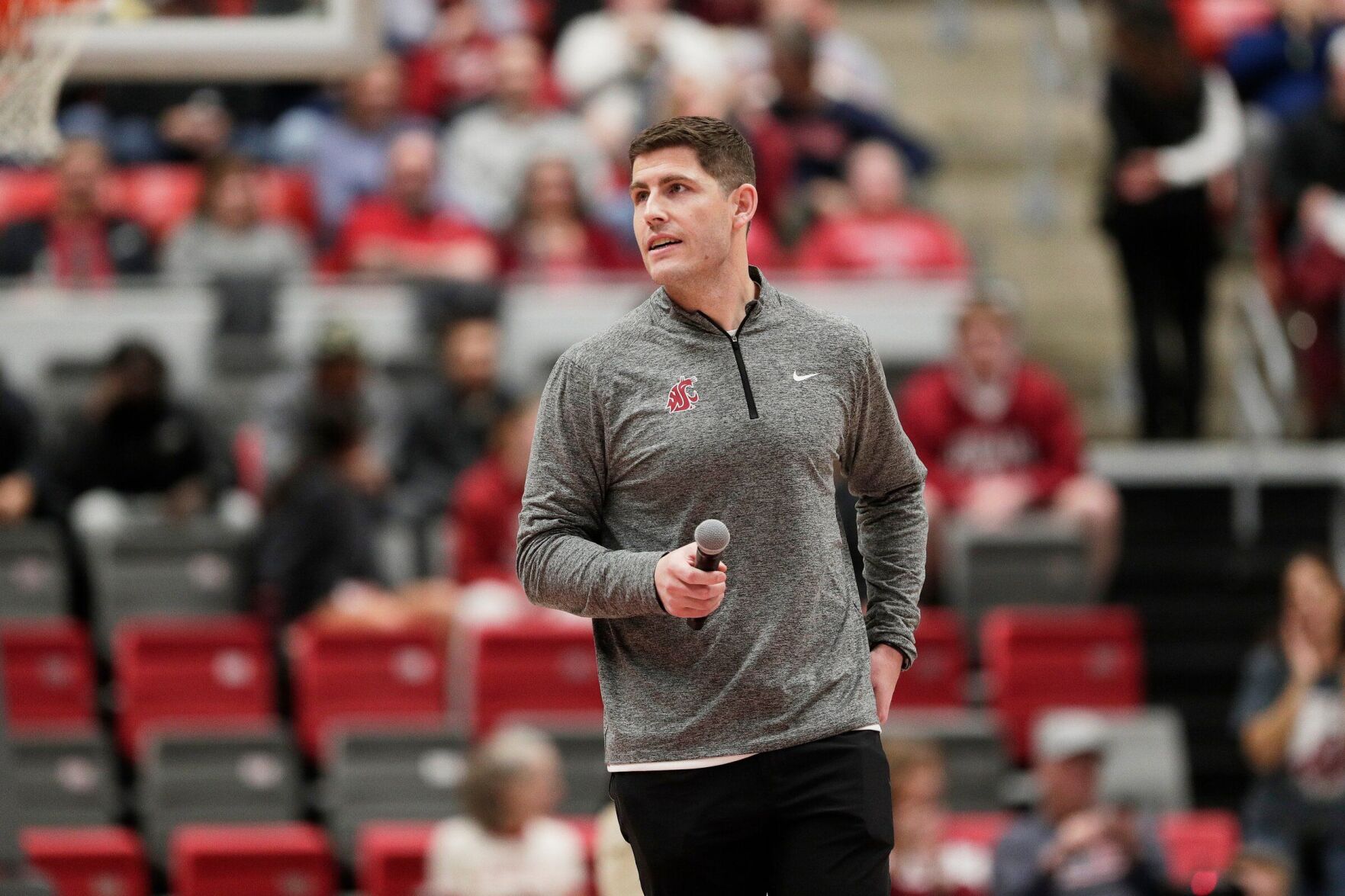WSU football coach Kirby Moore speaks on addition of QB Caden Pinnick ...