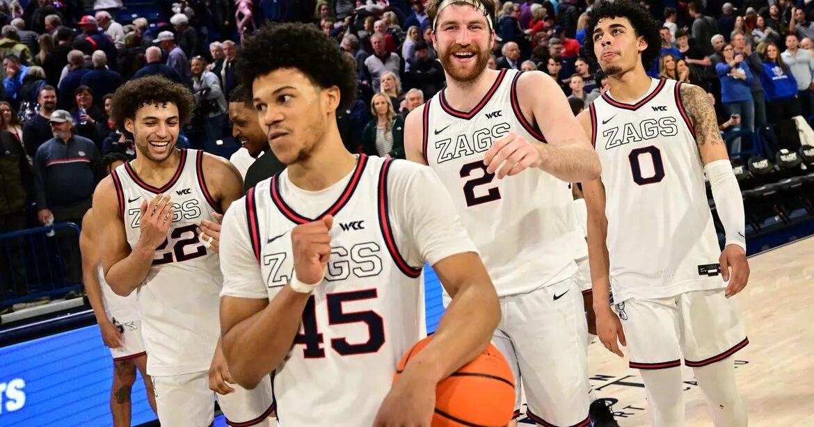 Gonzaga climbs three spots to No. 13, moves past Saint Mary’s in AP Top ...